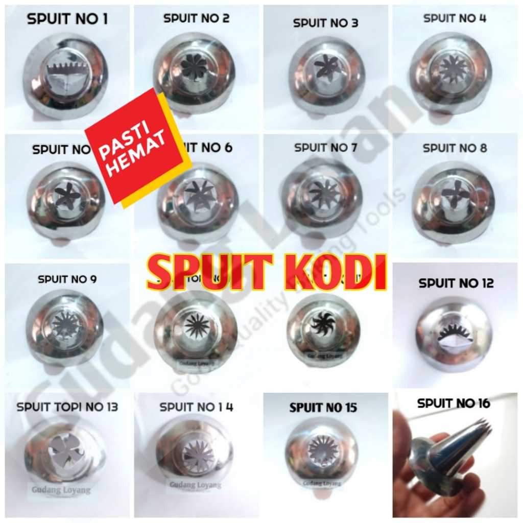 Jual Spuit Topi Kue Semprit Kodi Spuit Kue Churros Spuit Kue Eclairs ...