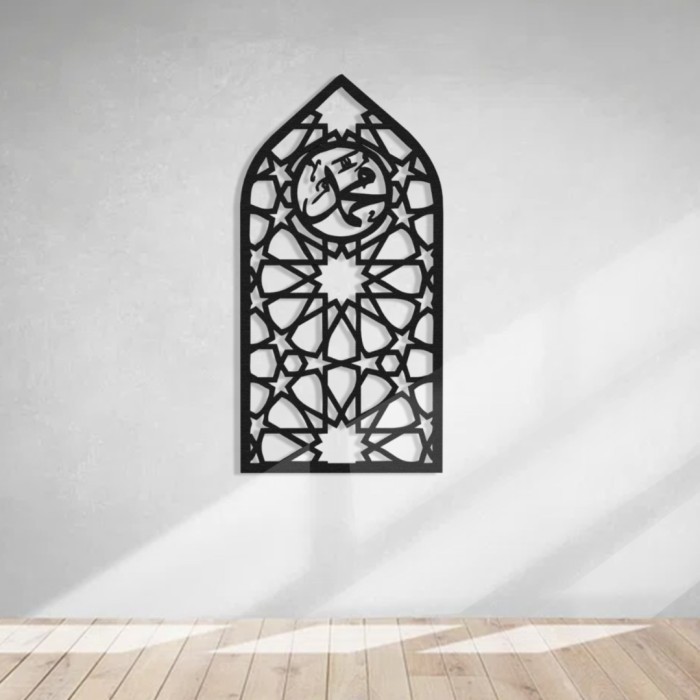 Jual Dekorasi Mihrab Mushola Motif Arabic - Bahan Plywood PREMIUM ...