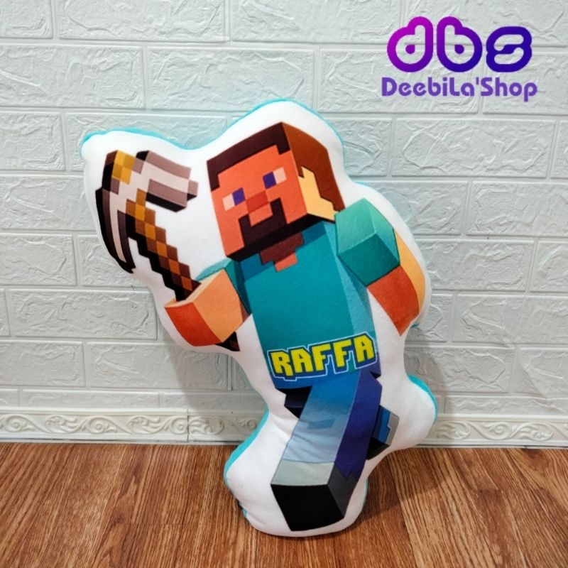 Jual BONEKA BANTAL MINECRAFT CUSTOM NAMA / BONEKA MINECRAFT PRINTING ...
