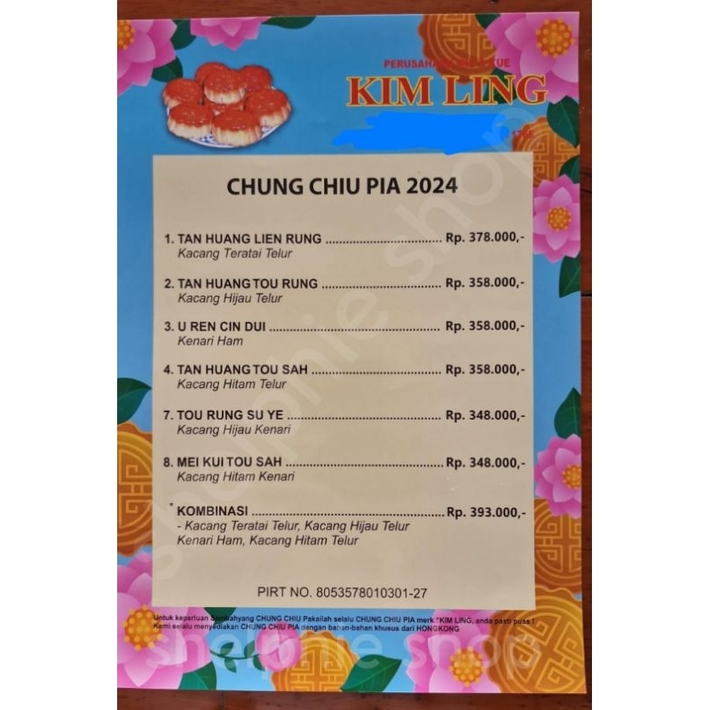 Jual mooncake kimling 2024 1 box isi 4 | Shopee Indonesia
