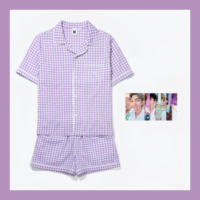 Jual [Ready] BTS OFFICIAL SOWOOZOO PAJAMA SET (purple) | Shopee Indonesia