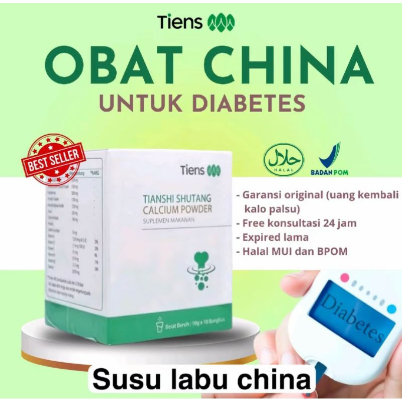 Jual Susu Labu Cina Obat Diabetes Tianshi Shutang Calsium Powder Tiens ...