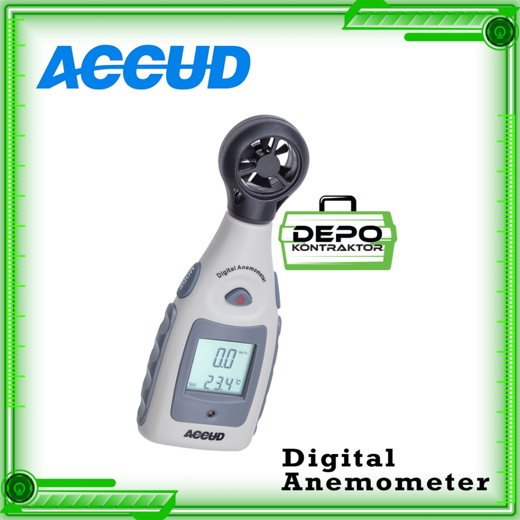 Jual Alat Ukur Kecepatan Angin ACCUD AM30 Digital Anemometer | Shopee ...