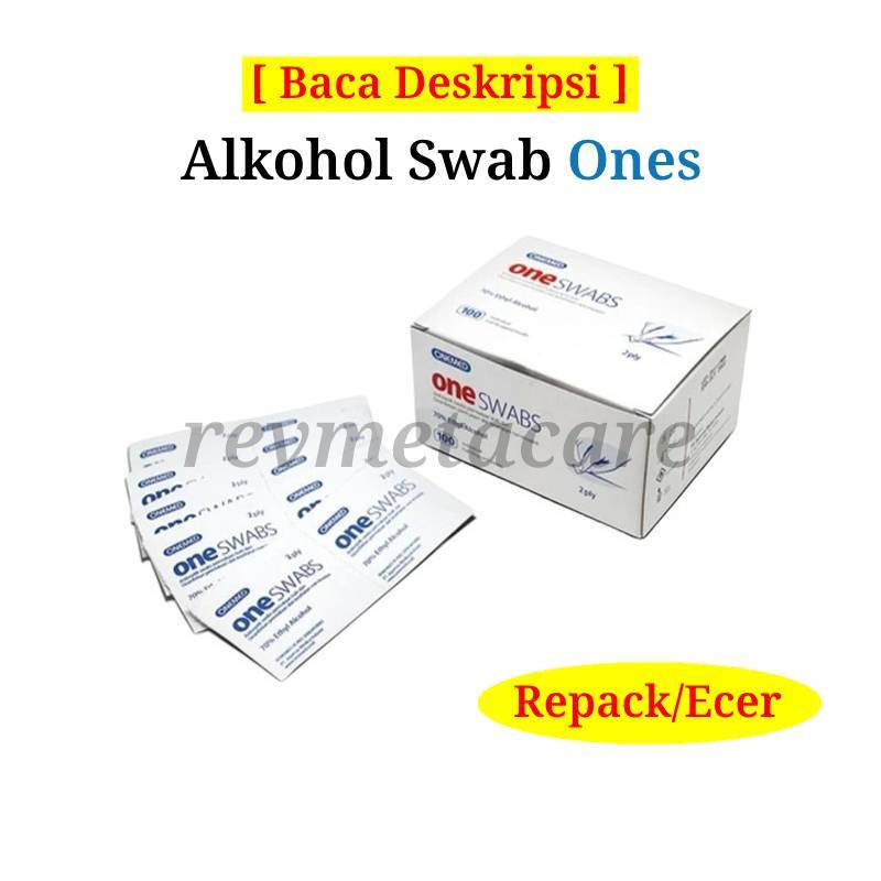 Jual Alkohol Swab Tisu Tisue Tissue Kapas Alkohol Onemed | Shopee Indonesia