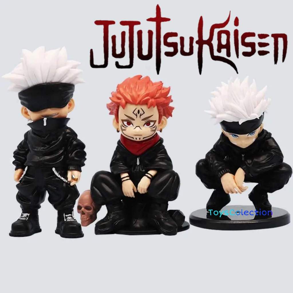 Jual ACTION FIGURE JUJUTSU KAISEN CURSE SUKUNA GOJO SATORU TOPPER CAKE ...