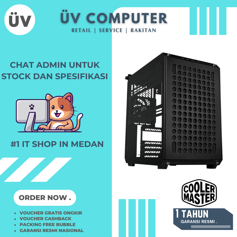 Jual Casing PC Komputer Cooler Master Qube 500 | Mid Tower | E-ATX Case ...