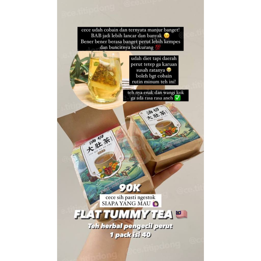 Jual Cheng Woh Flat Tummy Tea | Shopee Indonesia