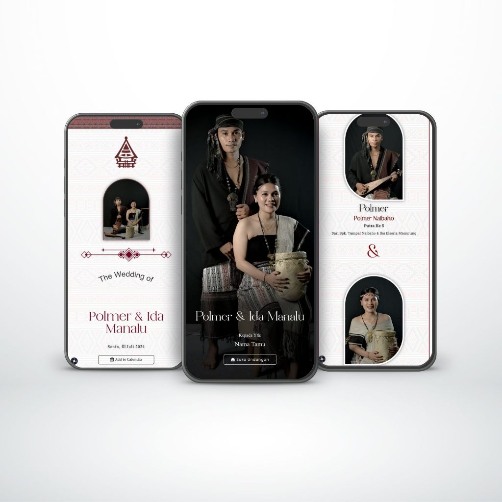 Jual Undangan Digital Web - Tema Adat Batak | Shopee Indonesia
