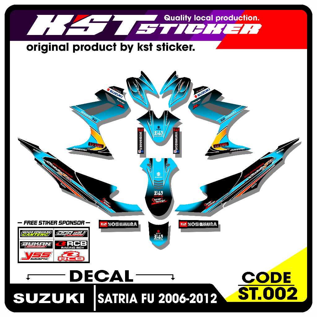 Jual Decal Full Body Satria Fu - Full Body Decal Suzuki Satria Fu. ST ...