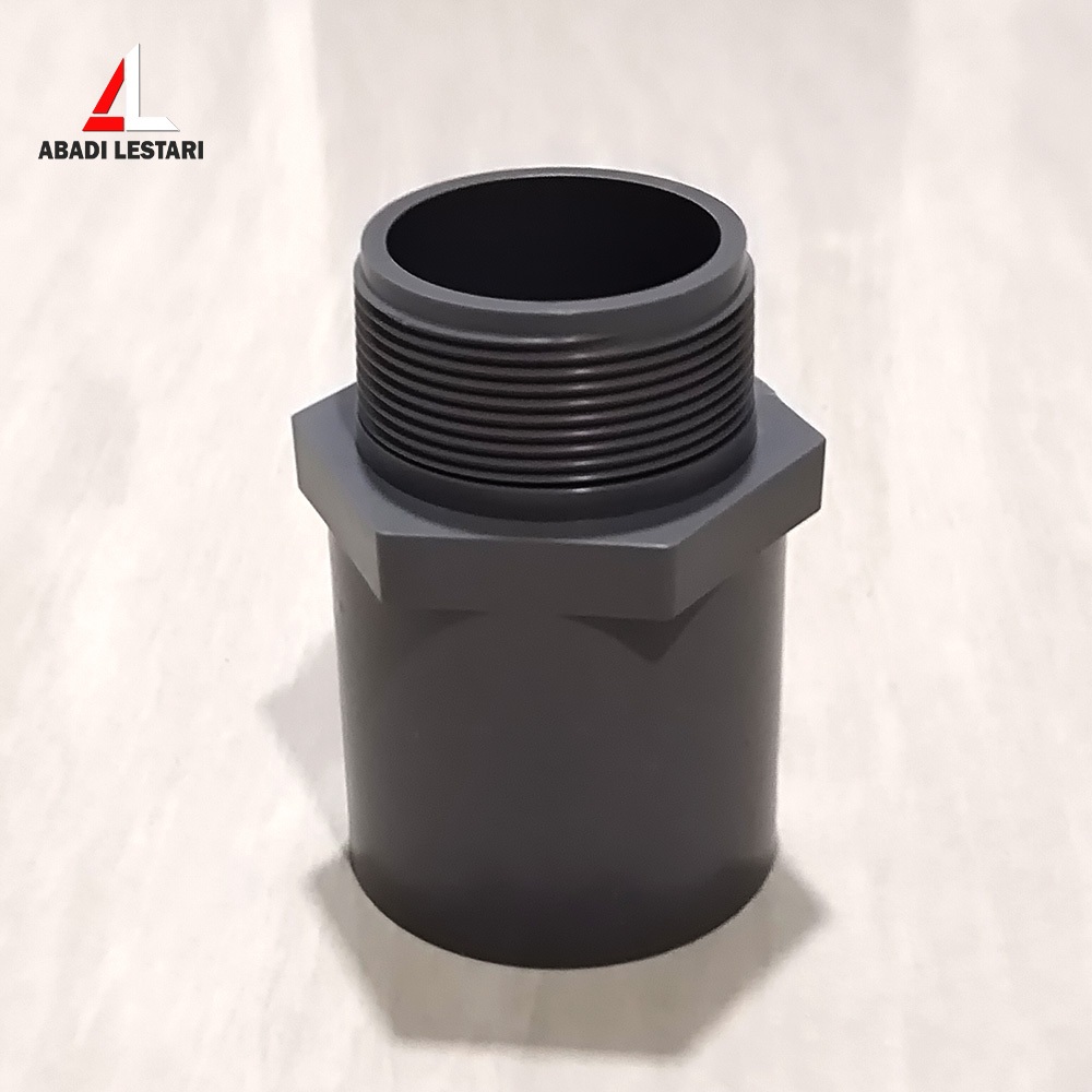 Jual SOCKET SAMBUNGAN PIPA PVC DRAT LUAR 1-1/2 INCH RUCIKA AW | Shopee ...
