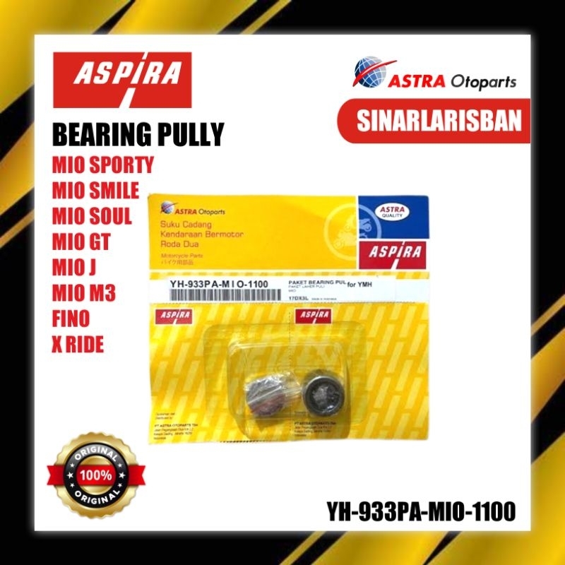 Jual Bearing Pully YH-933PA-MIO-1100 Aspira Laher Laker Puli Paket ...