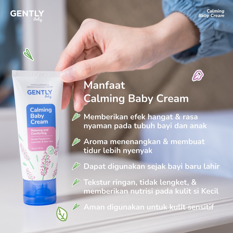 Jual GENTLY Calming Baby Cream 20 gr (Travel Size) - Kemasan Baru ...