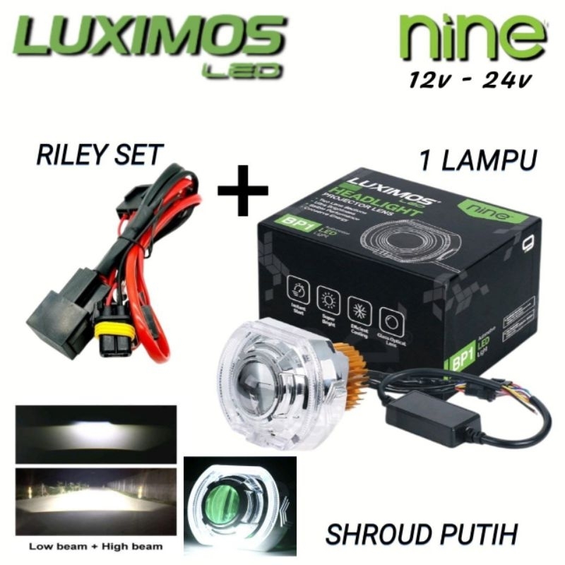 Jual LAMPU LED BILLED PROJIE LASER DEVIL EYE RGB SHROUD ALMUNIUM 4 ...