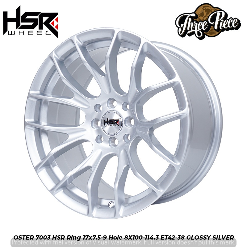 Jual Velg Mobil Racing Lebar Belang HSR OSTER R17 untuk Yaris Jazz ...