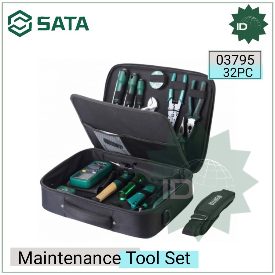 Jual Tool Kit Set 32Pcs 03795 Maintenance Tool Set Sata Tools | Shopee ...