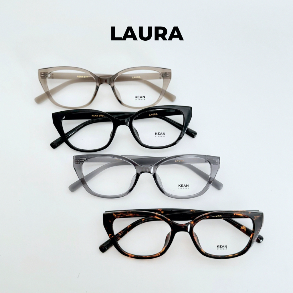 Jual LAURA - FRAME KACAMATA CATEYE KOTAK | Shopee Indonesia