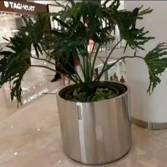 Jual Vas bunga/Cover Pot Stainless Steel | Shopee Indonesia