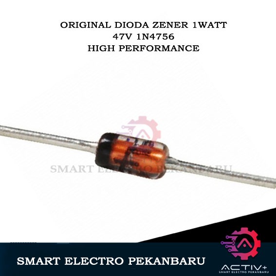 Jual ORIGINAL ZENER 47V 1W 1N4756 DIODA MIC 47VOLT 1WATT VOLTAGE REGULATOR DIODE 1N4756A IN4756 ...