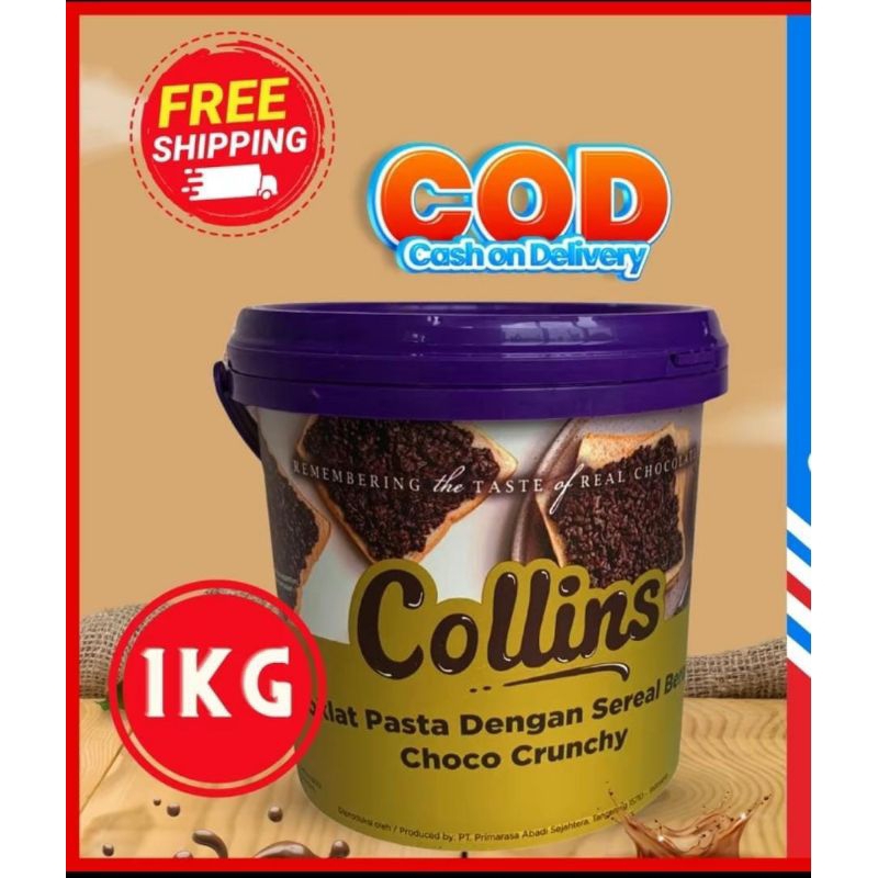 Jual Collins Crunchy full coklat 1 kg | Shopee Indonesia