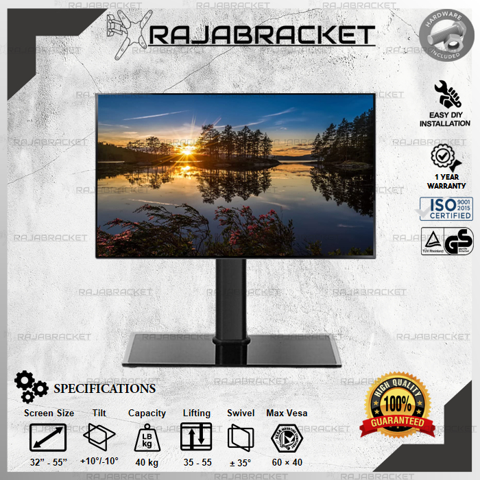 Jual BRACKET BRAKET BREKET STANDING TV MEJA 32 40 42 43 50 55 INCH ...