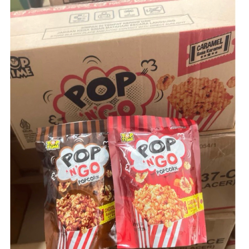 Jual POP N GO POPCORN 20gr Caramel & Cokelat | Shopee Indonesia