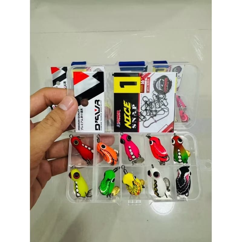 Jual PROMO PAKET ISI 10 SOFT FROG UL SUPER MINI BONUS BOX DAN SNAP ...