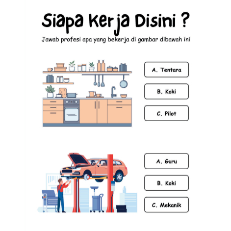 Jual 100 Lembar Worksheet Profesi - Format P D F - Worksheet Lembar ...