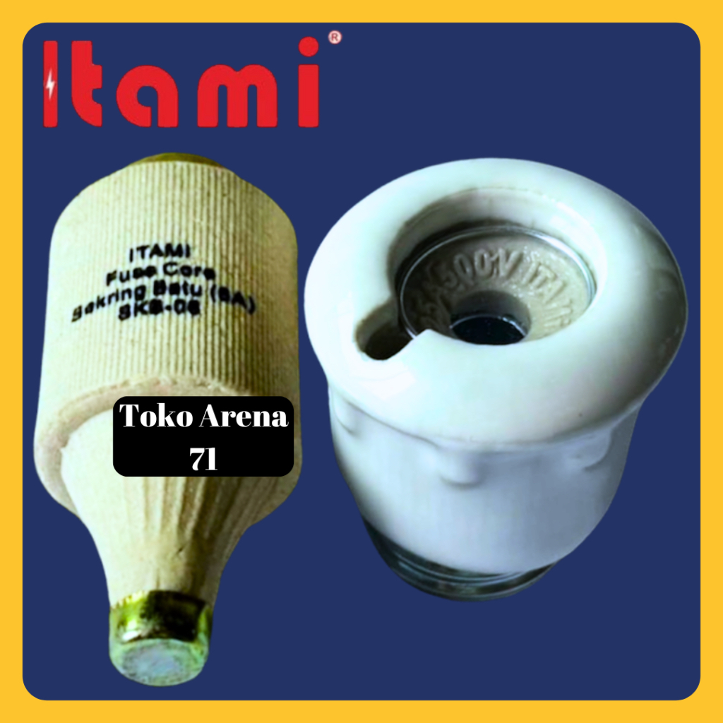 Jual Fuse Sekring Batu 4A 6A 10A 500 Volt Kop Sikring batu Cop Sekering ...