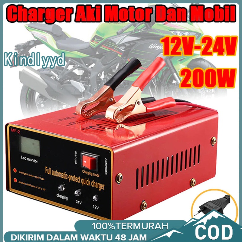 Jual [1500A]Charger Aki Motor Mobil 12V/24V 1200A 1500A Charger Aki ...
