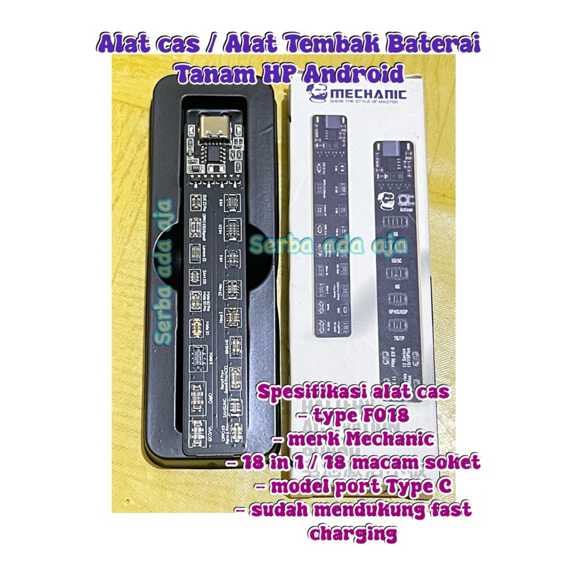Jual Alat Cas HP Android 18 in 1 ( F018) / Alat Charger / Alat Tembak Baterai Tanam HP Android ...
