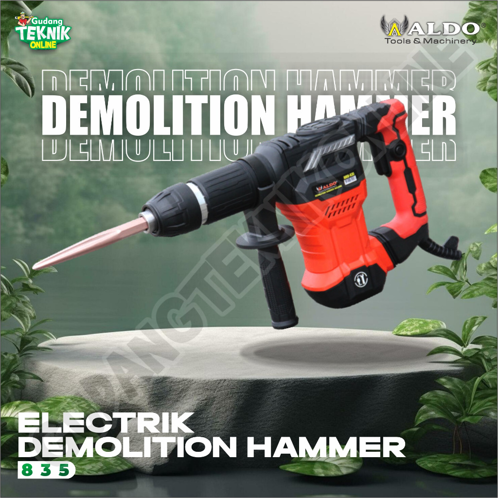Jual Demolition Hammer 900W ALDO 835 / Mesin Bor Bobok Tembok Beton ...