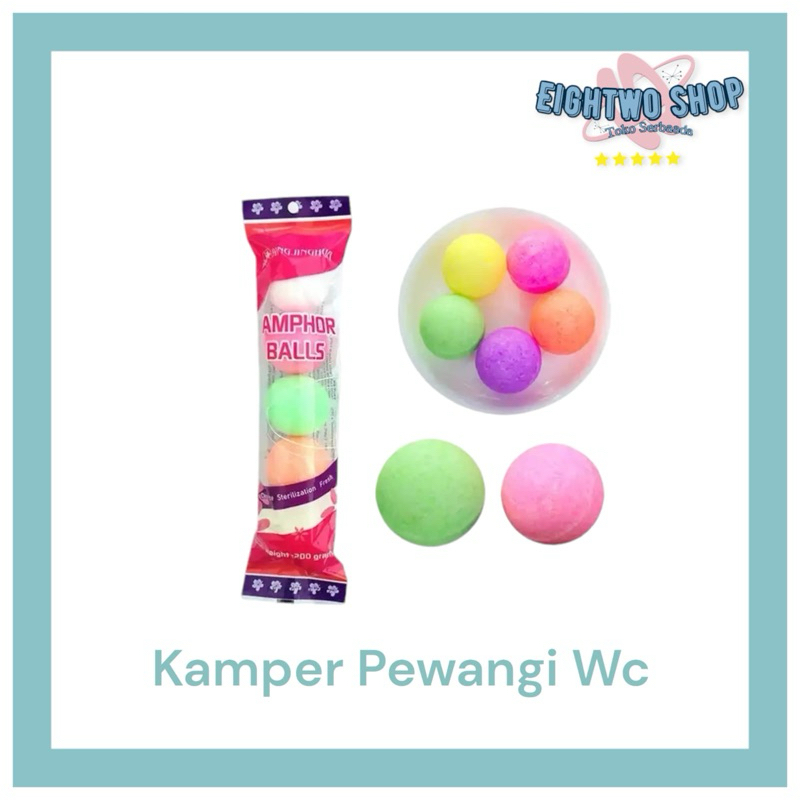 Jual Kamper Toilet Ball / Bola Pengharum Sudut Ruangan WC Lemari Laci ...