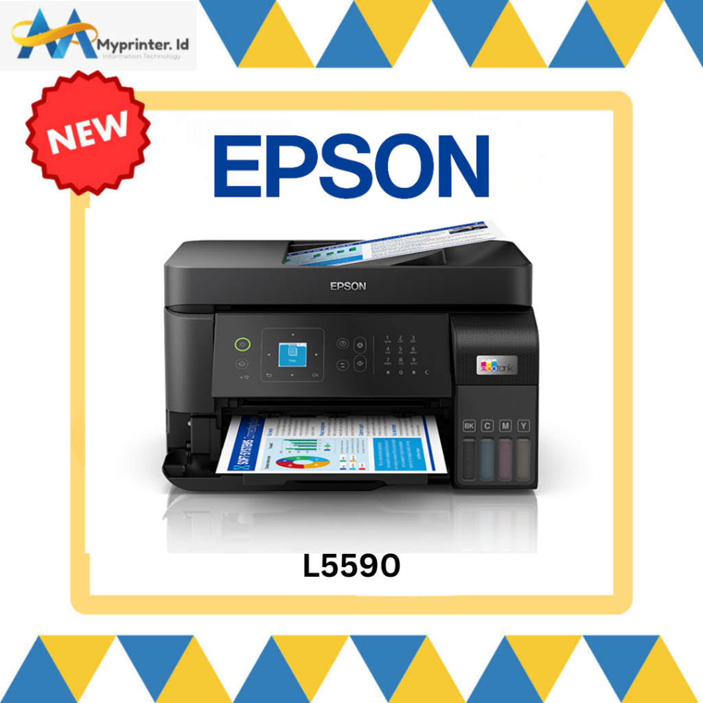 Jual Epson EcoTank L5590 A4 Wi-Fi All-in-One Ink Tank Printer with ADF | Shopee Indonesia