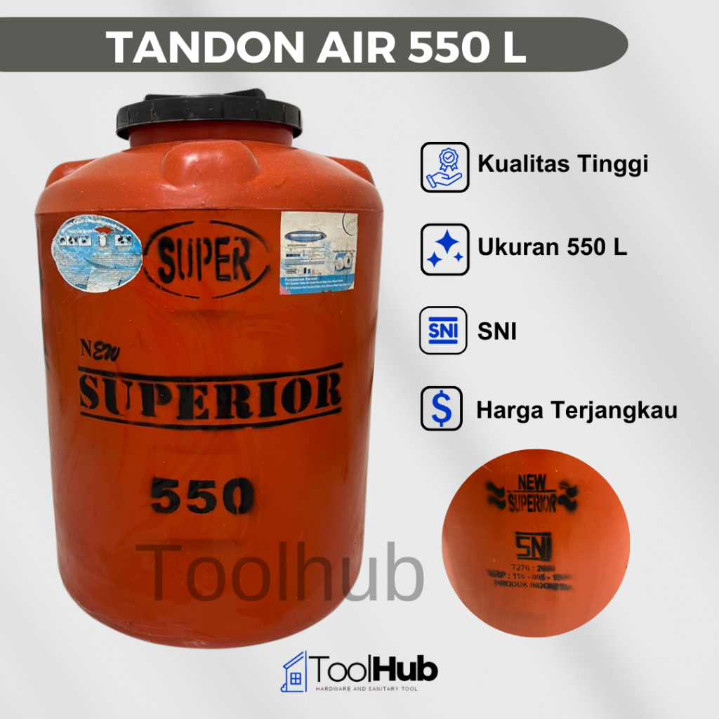 Jual Tangki Air | Air Tandon Air New Superior 550 liter | Shopee Indonesia