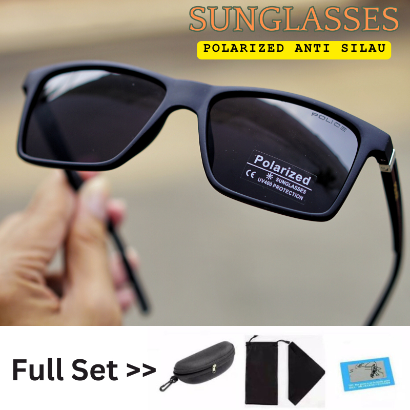 Jual Kacamata Polarized Pria Wanita Anti Silau UV400 untuk Mengemudi Type 1802 | Shopee Indonesia