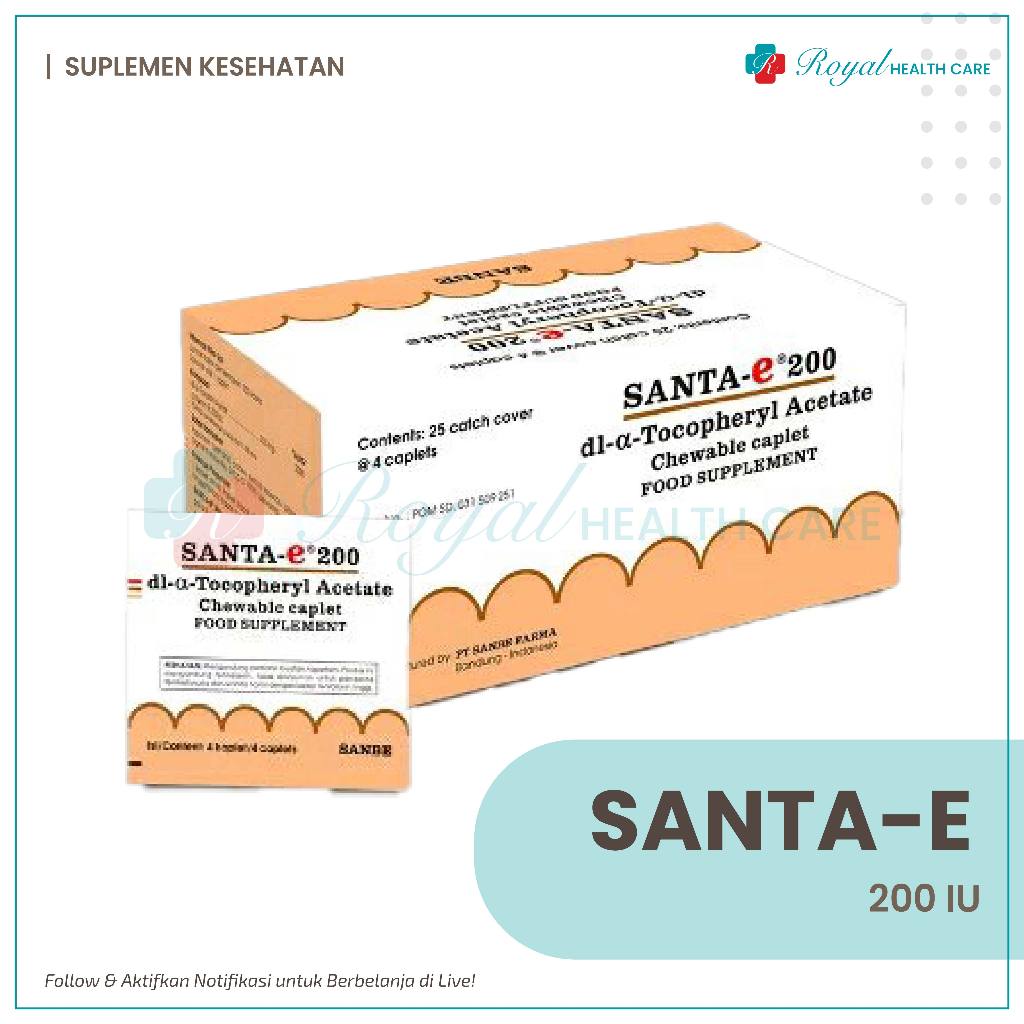 Jual SANTA - E 200 IU STRIP ISI 4 TABLET Defisiensi Vitamin E | Shopee ...