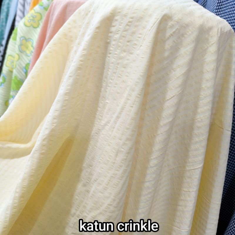 Jual BAHAN KAIN KATUN CRINKLE ( HARGA UNTUK ½ METER) | Shopee Indonesia