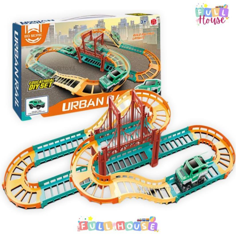 Jual MAINAN TRACK ANAK URBAN RAIL TRACK MAINAN LINTASAN MOBIL SET ...