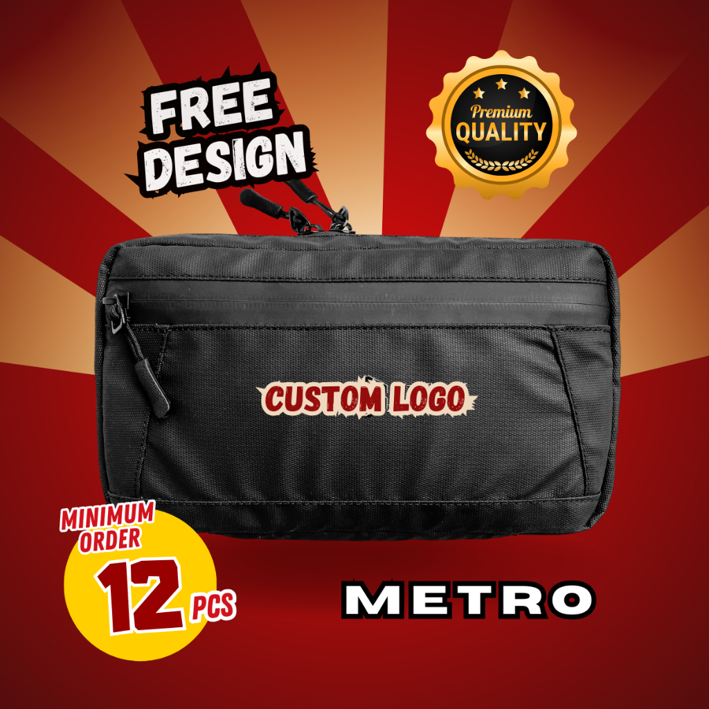 Jual Tas Selempang Custom Nama Gambar Logo Premium - METRO Handbag ...