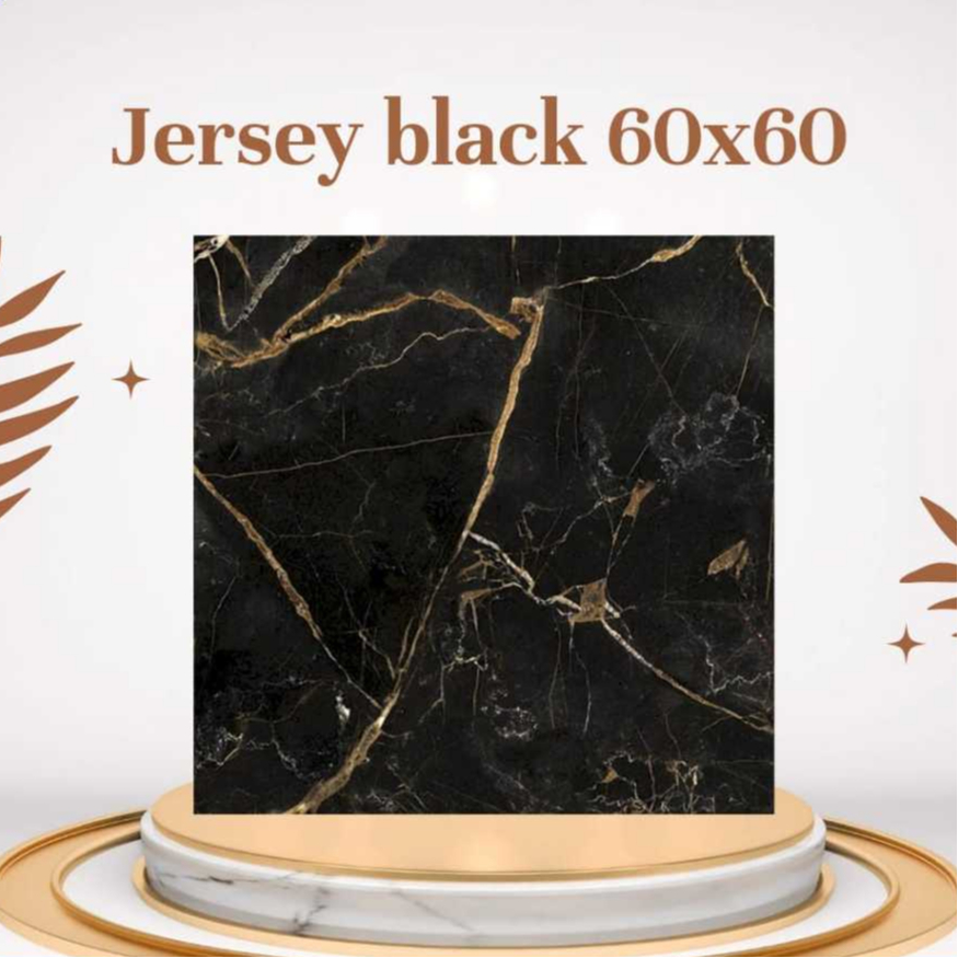 Jual KERAMIK LANTAI GLOSSY JERSEY BLACK 60X60 PLATINUM | Shopee Indonesia