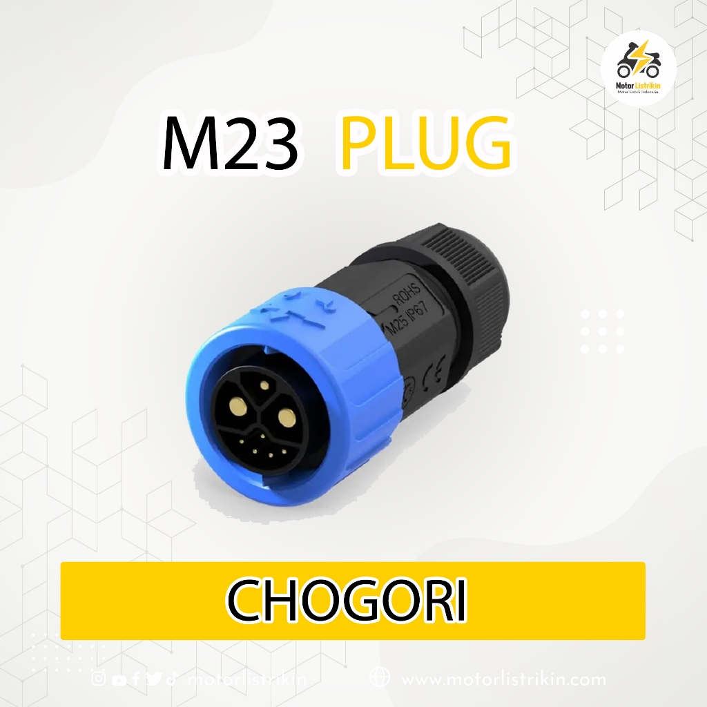 Jual M23 CHOGORI Plug SOCKET KONEKTOR MOTOR LISTRIK | Shopee Indonesia