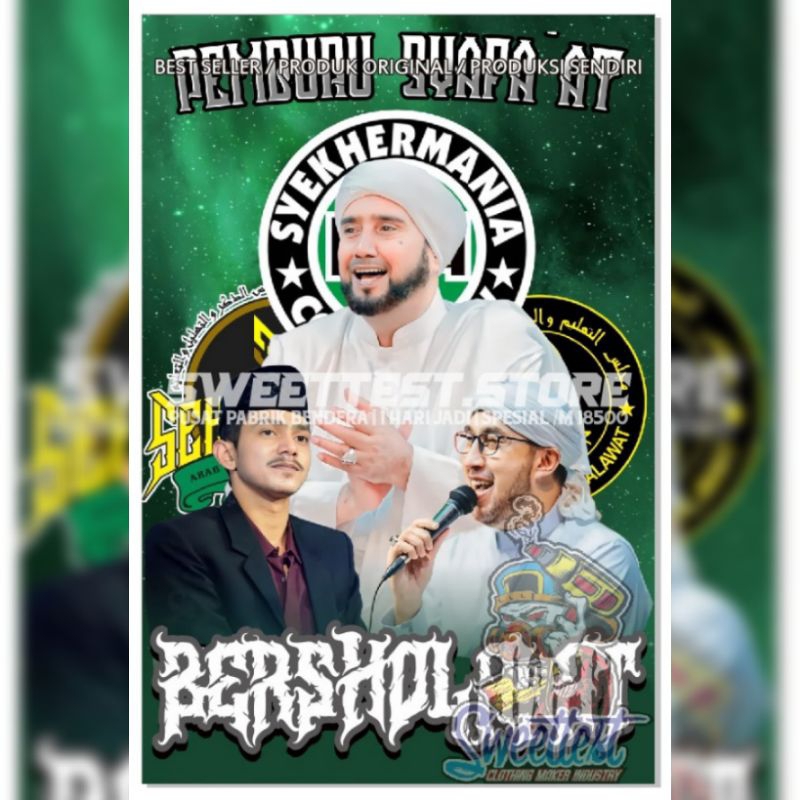 Jual 1 HARI JADI + FREE STICKER, BENDERA PRINTING CUSTOM SOLO, CETAK ...