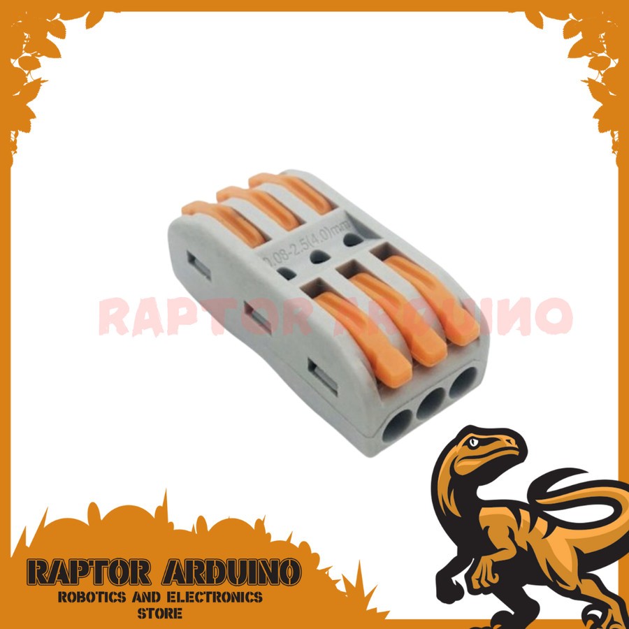 Jual PCT-223 Quick Connect Terminal Block Clamp 6p 6 pin kabel 2x3 ...