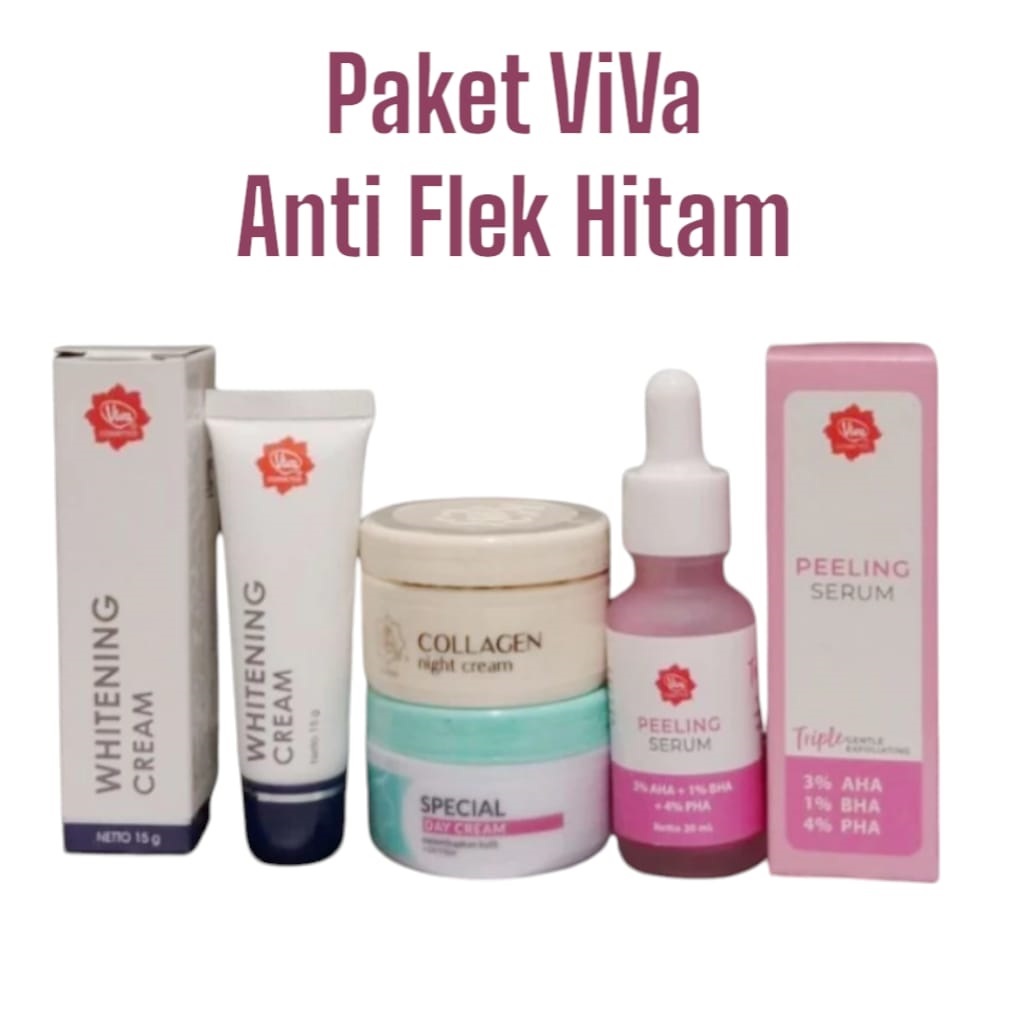 Jual VIVA PAKET BASIC ANTI FLEK HITAM 4IN1 ~ original 100% | Shopee ...