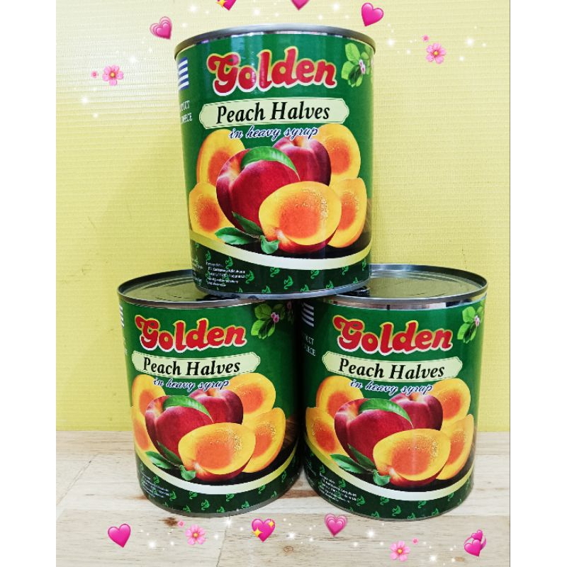 Jual GOLDEN PEACH HALVES/BUAH PEACH KALENG 820GR | Shopee Indonesia