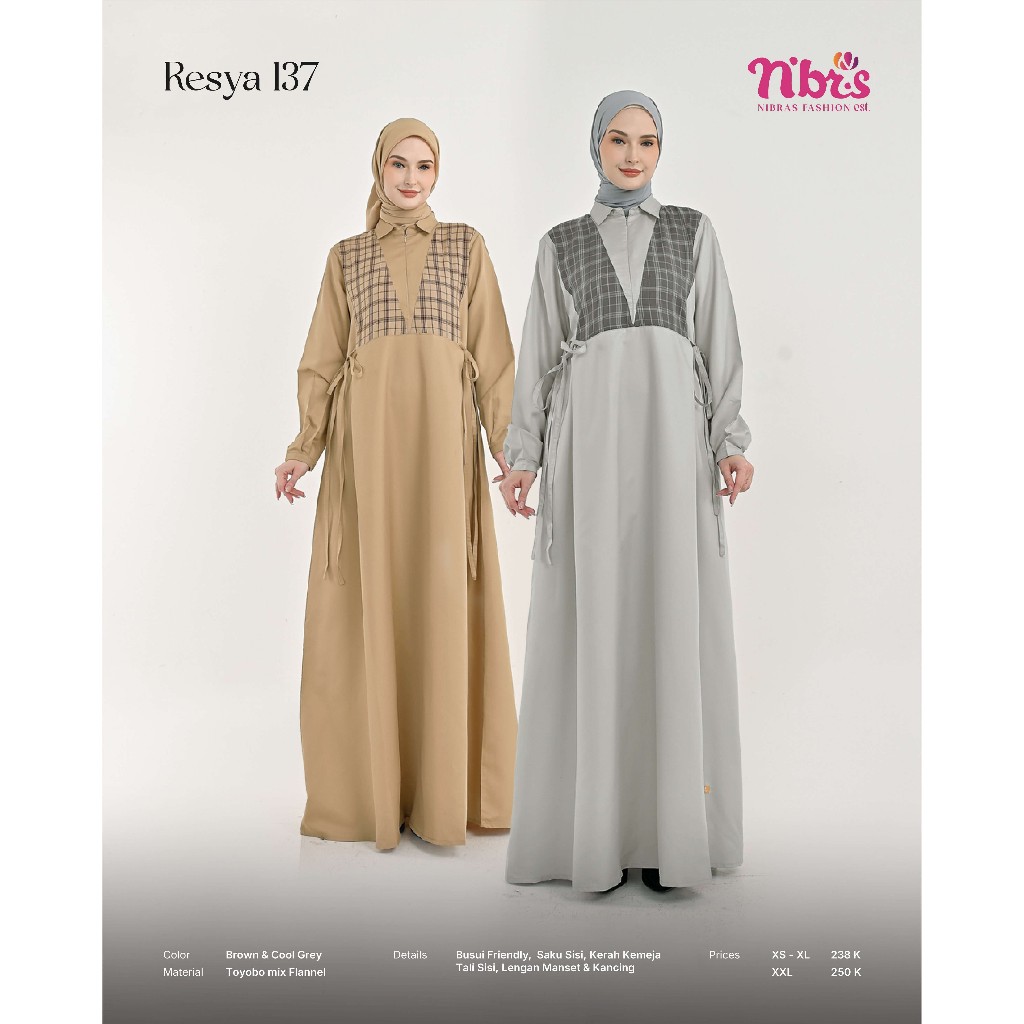 Jual RESYA 137 GAMIS NIBRAS TERBARU | Shopee Indonesia