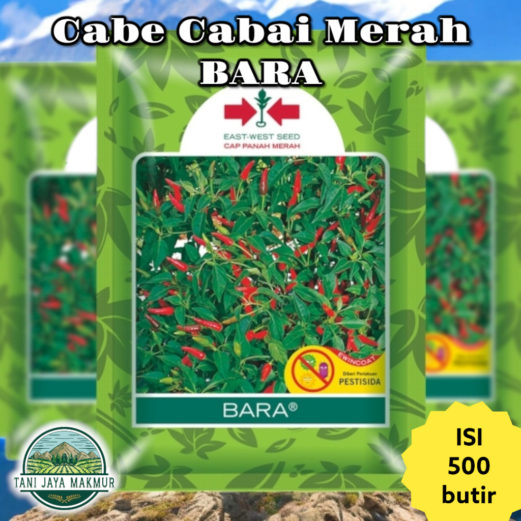 Jual Benih Bibit Cabe Cabai Merah Bara 500 butir - Cap Panah Merah ...