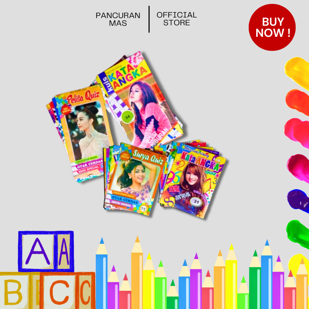 Jual Buku Quiz Teka Teki Silang / Tts Huruf & Angka Satuan random ( 1 ...