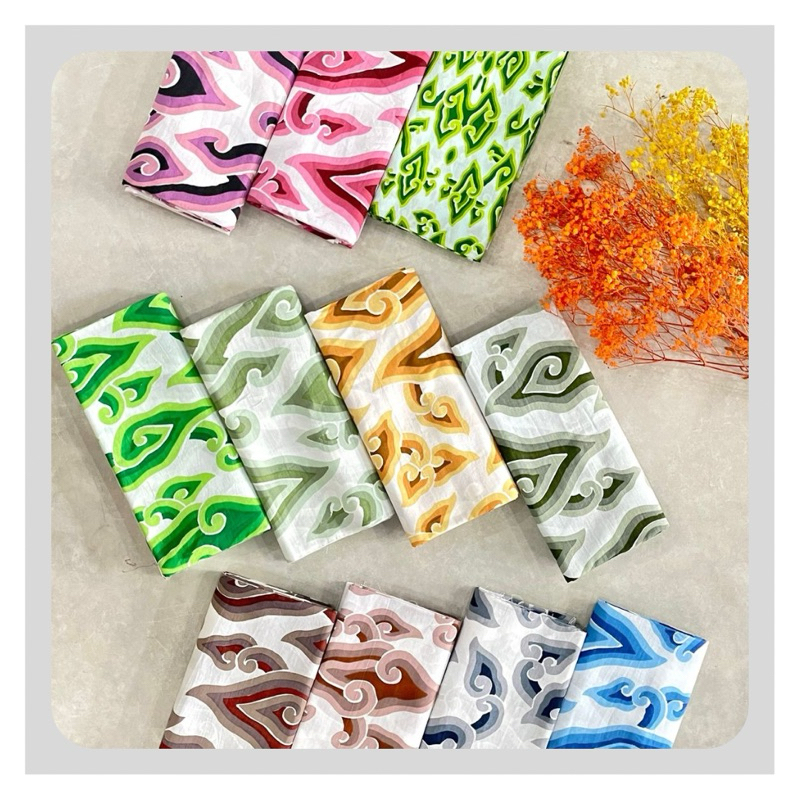 Jual kain batik katun megamendung mega mendung bayangan trusmi cirebon ...