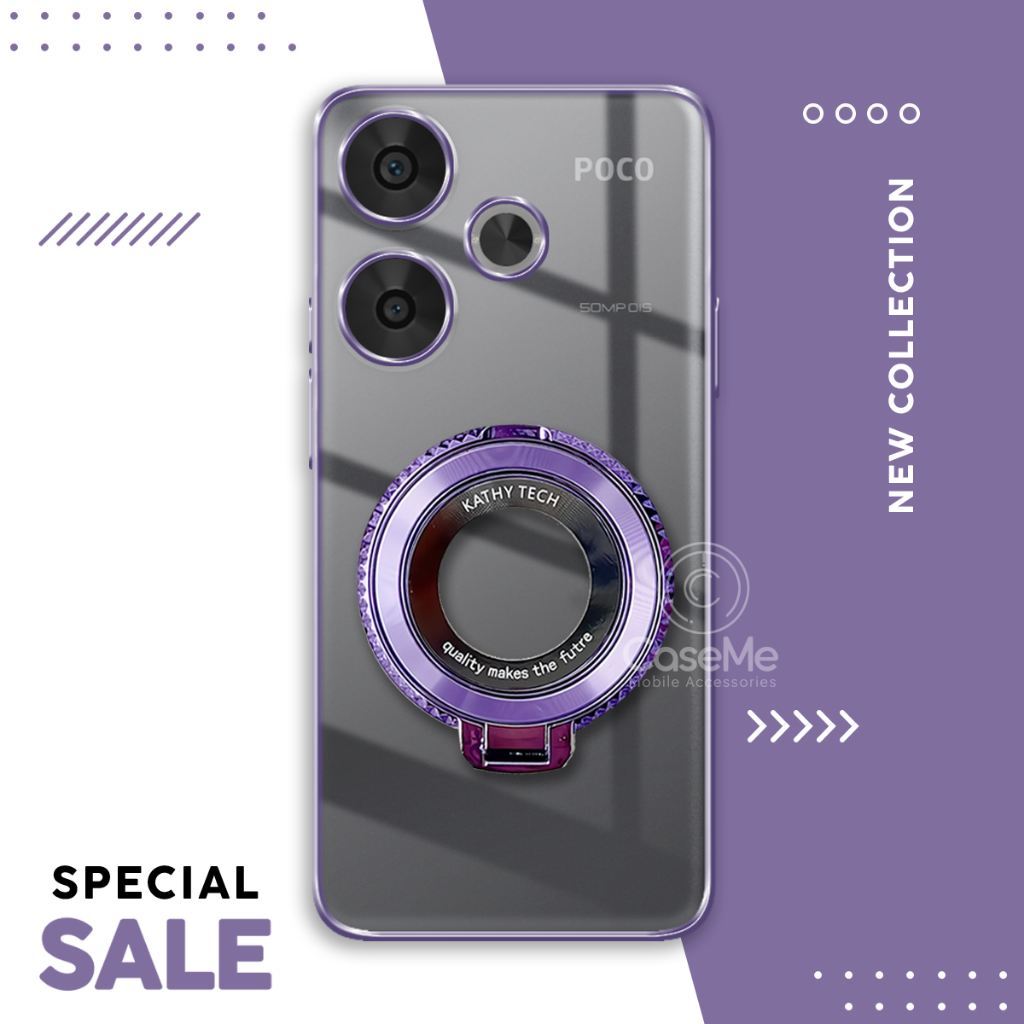 Jual Case Xiaomi Poco F6 5G Softcase Plating Luxury Dengan Ring ...